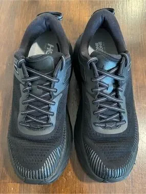 Hoka | Shoes | Hoka One One Bondi 7 Mens 5 Black Road Race Max Cushion ...